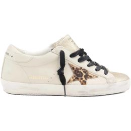 Golden Goose Deluxe Brand Golden Goose Low-Top Sneaker - Dames Super-Star Sneaker Beige - Gr. 36 (EU) - in Beige - f&uuml;r Damen
