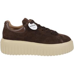 Hogan Low-Top Sneaker - H-stripes Sneakers Brown - Gr. 37 (EU) - in Braun - f&uuml;r Damen
