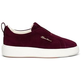 Santoni Low-Top Sneaker - Women's shoes - Gr. UK_7 - in Wei&szlig; - f&uuml;r Damen