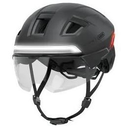 Fahrradhelm Abus "HYP-E ACE" Gr. M, grau (grau (volcano titan)), Helme, M Kopfumfang: 54cm - 58cm