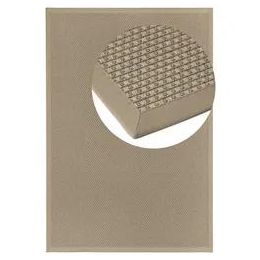 Teppich Dekowe "Basic S2 Karree", beige (natur), B:240cm H:10mm L:340cm, Kunstfaser, Teppiche, Sisaloptik, mit Bordüre, In- und Outdoor geeignet