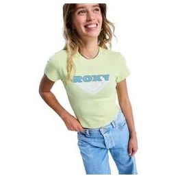 T-Shirt Roxy "Beach Love", Damen, Gr. M, lime sherbet, 100% Baumwolle, Shirts
