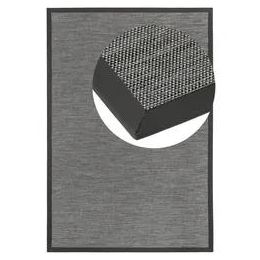 Teppich Dekowe "Basic S2 Line", grau (schiefer), B:80cm H:10mm L:250cm, Kunstfaser, Teppiche, meliert, Sisaloptik, mit Bordüre, In- und Outdoor geeignet
