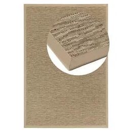 Teppich Dekowe "Basic S2 Multi", beige (natur), B:67cm H:10mm L:133cm, Kunstfaser, Teppiche, meliert, Sisaloptik, mit Bordüre, In- und Outdoor geeignet