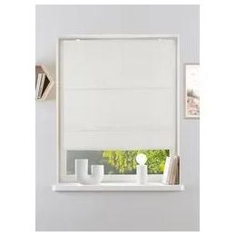 Rollo my home "RIOLA" Gr. 9, cream, B:110cm H:130cm, Polyester, Rollos, Faltrollo in trendiger Leinenoptik NEUHEIT