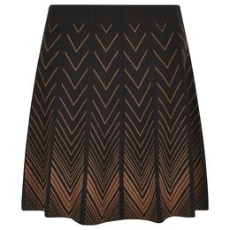 Apricot Chevron Knit Pleated Mini Skirt ' ' Damen Größe 40 schwarz