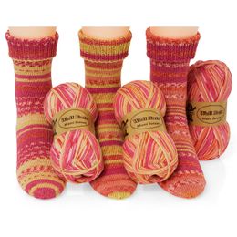 Woll Butt Sockenwollpaket "Miami Sunset", 300 g