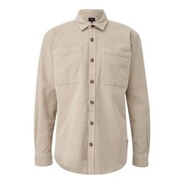 Qs Button Up Shirt male Beige size 2XL