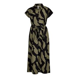 Apricot Zebra Print Shirt Midi Dress ' ' Damen Größe 44 khaki Winterkleid