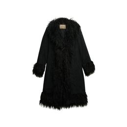 Superdry Mantel 'Afghan' Damen Größe XS schwarz Wintermantel