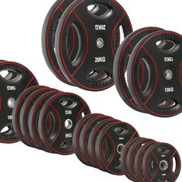 Vorteilspaket! 125 kg - 30 mm Polyurethan 4-Grip Hantelscheiben