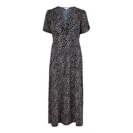Apricot Animal Print Midaxi Dress ' ' Damen Gr&ouml;&szlig;e 42 navy Winterkleid