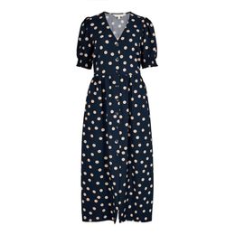 Apricot Polka Dot Button-Down Midi Dress ' ' Damen Gr&ouml;&szlig;e 42 navy Winterkleid