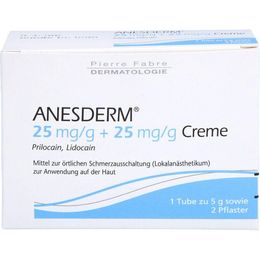 Pierre Fabre Anesderm 25 mg/g + 25 mg/g Creme + 2 Pflaster 5 g