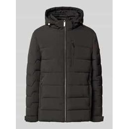 Bugatti Steppjacke mit Kapuze und Reißverschlusstaschen