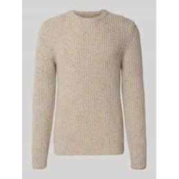 McNeal Strickpullover aus Woll-Mix mit Rundhalsausschnitt