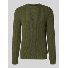 McNeal Strickpullover aus Woll-Mix mit Rundhalsausschnitt
