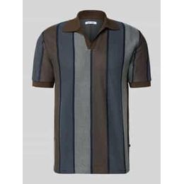 Samsøe & Samsøe Poloshirt mit gerippten Ärmelabschlüssen Modell 'TRAVIS'