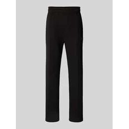 Loose Fit Sweatpants mit Label-Stitching und elastischem Bund