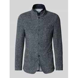 Roy Robson Slim Fit Sakko mit Stehkragen und Brusttasche