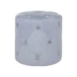 Beliani Pouf COROLLA in Grau - (W) 40 x (H) 40 x (L) 40 cm | Gr.: onesize