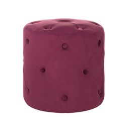 Beliani Pouf COROLLA in Rot - (W) 40 x (H) 40 x (L) 40 cm | Gr.: onesize
