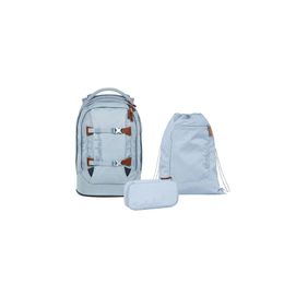 Satch Schulrucksack-Set PACK Nordic Ice Blue 3-teilig in Blau | Gr.: onesize