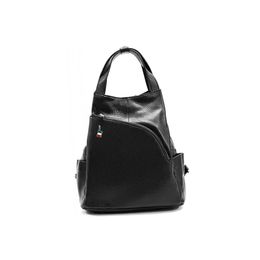 Leder Cityrucksack Florence Rucksack schwarz ca. 27cm | Gr.: onesize