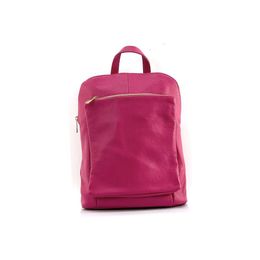 Leder Cityrucksack Florence Rucksack fuchsia, pink ca. 30cm | Gr.: onesize