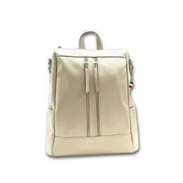Leder Cityrucksack Florence Rucksack beige ca. 30cm | Gr.: onesize