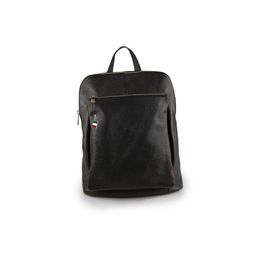 Leder Cityrucksack Florence Rucksack schwarz ca. 30cm | Gr.: onesize