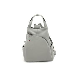 Leder Cityrucksack Florence Rucksack hellgrau ca. 27cm | Gr.: onesize