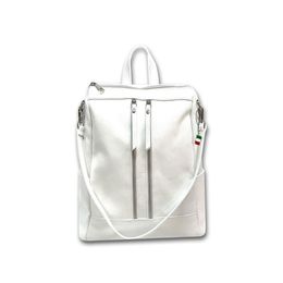 Leder Cityrucksack Florence Rucksack weiß ca. 30cm | Gr.: onesize
