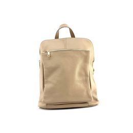 Leder Cityrucksack Florence Rucksack taupe, beige ca. 30cm | Gr.: onesize