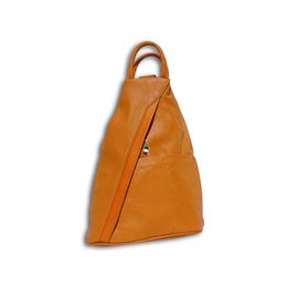 Leder Cityrucksack, Schultertasche Florence Rucksack braun, tan ca. 26cm | Gr.: onesize