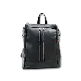 Leder Cityrucksack Florence Rucksack schwarz ca. 30cm | Gr.: onesize