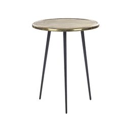 Beliani Beistelltisch TELFER in Gold/Schwarz - (W) 43 x (H) 55 x (L) 43 cm | Gr.: onesize