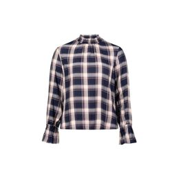 Zero Bluse mit R&uuml;schen in Dark BlueBeige | Gr.: 36