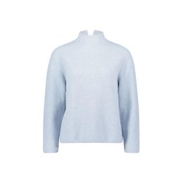 Zero Strickpullover mit Stehkragen in Light Blue Melange | Gr.: 40