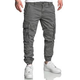 Amaci&Sons Amaci&Sons Cargo Jogger-Chino PLANO in Dunkelgrau | Gr.: W31
