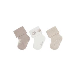 Sterntaler Baby Socken 3er-Pack Bär in sand | Gr.: 16