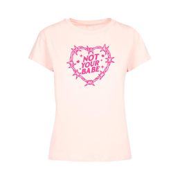 F4NT4STIC Box Tee Unabhängige Frau Not Your Babe Frauentag in pink | Gr.: XL