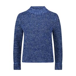 BETTY & CO BETTY & CO Strickpullover mit Struktur in Blue/Light Blue | Gr.: 46