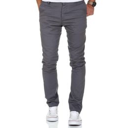 Amaci&Sons Amaci&Sons Slim Fit Chino mit Stretch ATLANTA in Dunkelgrau | Gr.: W36/L32