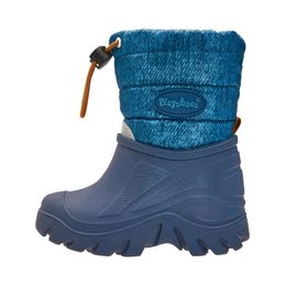 Playshoes Winter-Bootie meliert in jeansblau | Gr.: 26/27