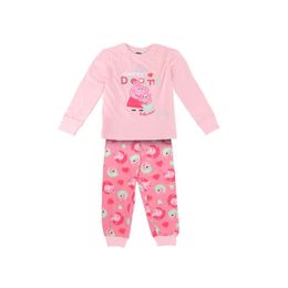 Peppa Pig M&auml;dchen Schlafanzug kurzarm in rosa | Gr.: 104