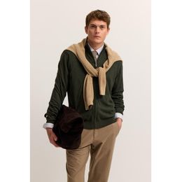 Bugatti Strickjacke in 190-oliv | Gr.: 3XL