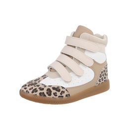 Ital-Design Freizeitschuh in Beige und Leo | Gr.: 41