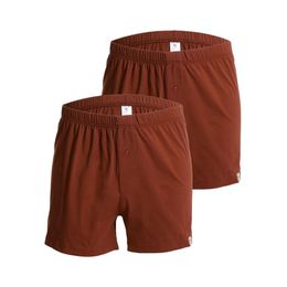 Haasis Bodywear 2er-Set: Boxershorts in bordeaux | Gr.: L