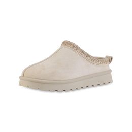 VAN HILL Pantoffeln Penelope in Beige | Gr.: 38